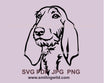 Wirehaired Segugio Italiano svg vector clip art – Smiling Wild svg clip art