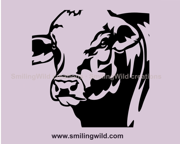 Beefmaster cattle svg vector design, bull cuttbale clip art file ...