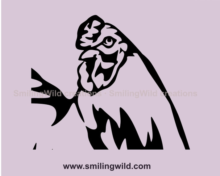 Brahma chicken svg vector clip art design – Smiling Wild svg clip art