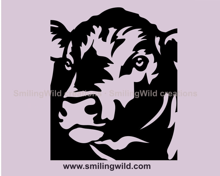 American Aberdeen angus svg clip art bull vector cuttable design ...